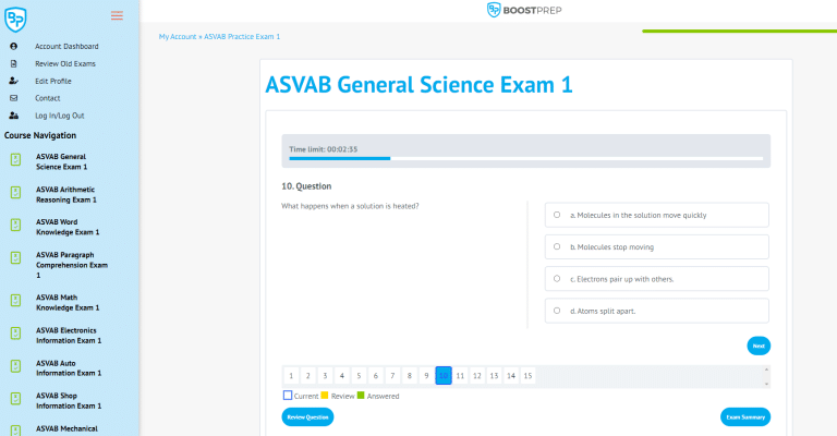 ASVAB Prep Course | Full-Length Exams, Flashcards, & More