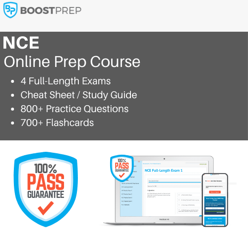 NCE Prep Course | 4 Full-Length Exams & More | BoostPrep